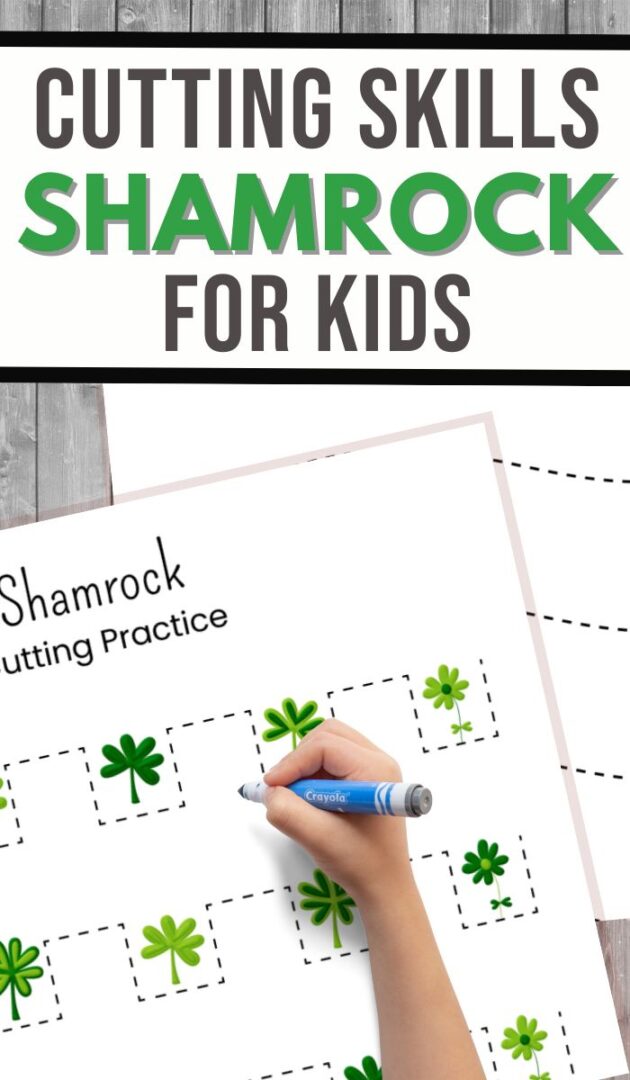 Shamrock Cutting Activity - 3 Boys and a Dog