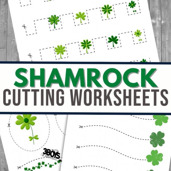 Straight Line Cutting Worksheets - 3 Boys and a Dog
