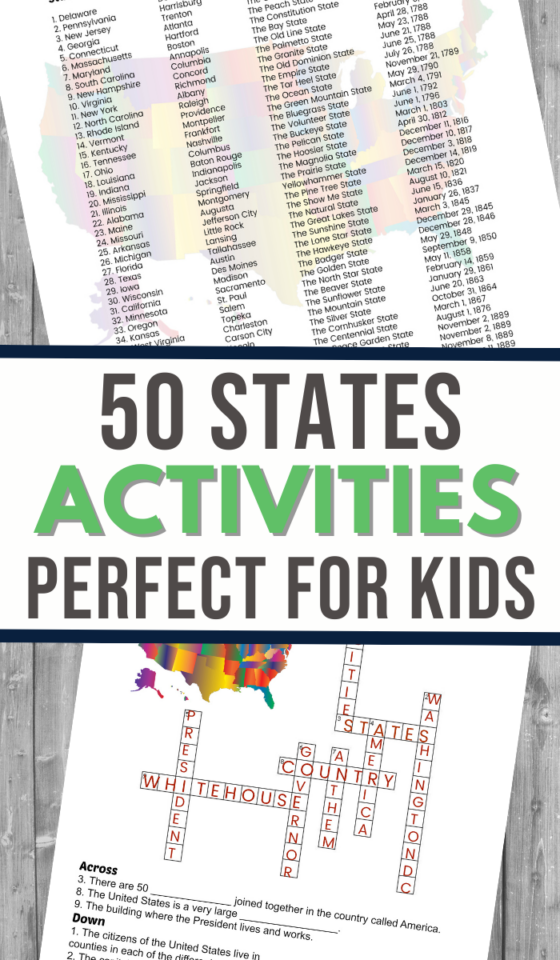 50 States Printable Game - 3 Boys and a Dog