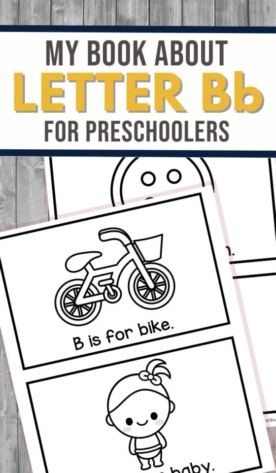 Printable Letter B Book - 3 Boys and a Dog