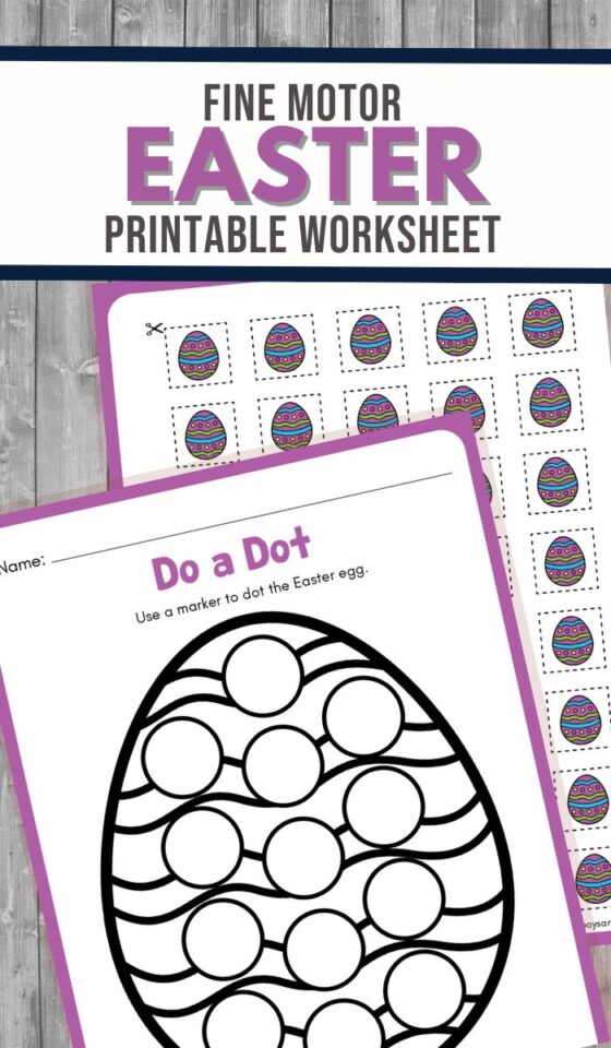 Easter Fine Motor Activities - 3 Boys and a Dog