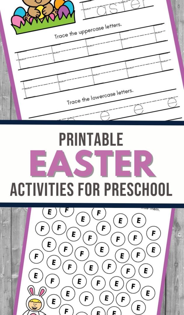 Easter Preschool Activity Pack - 3 Boys and a Dog