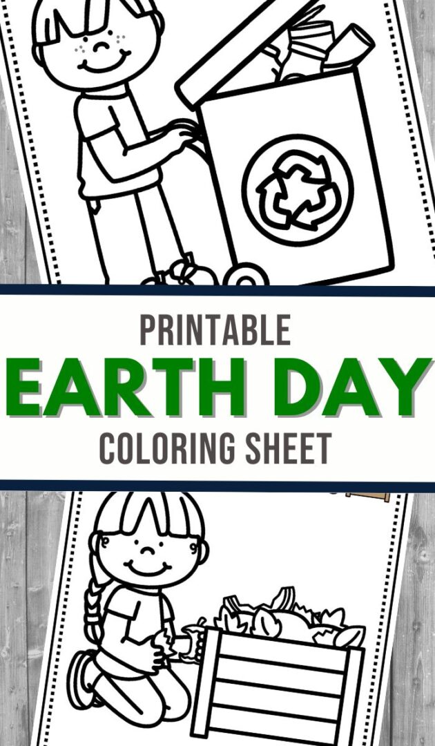Earth Day Coloring Pages - 3 Boys and a Dog