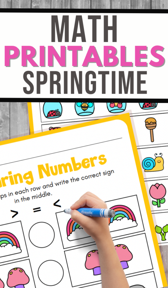 Spring Math for Preschool - 3 Boys and a Dog