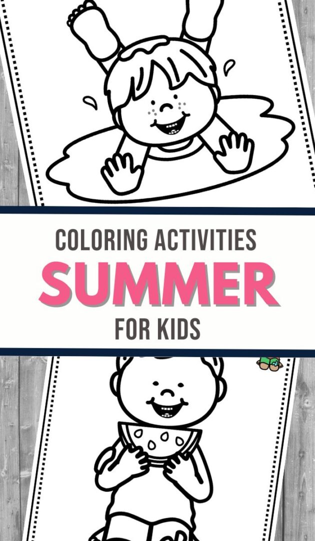 Summer Coloring Activities for Preschoolers