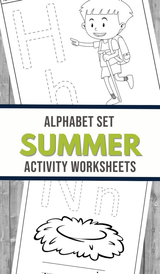 Summer Alphabet Set Worksheets - 3 Boys and a Dog