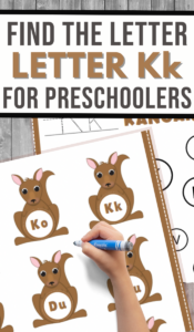 Find the Letter K is for Kangaroo Worksheet Printables - 3 Boys and a Dog