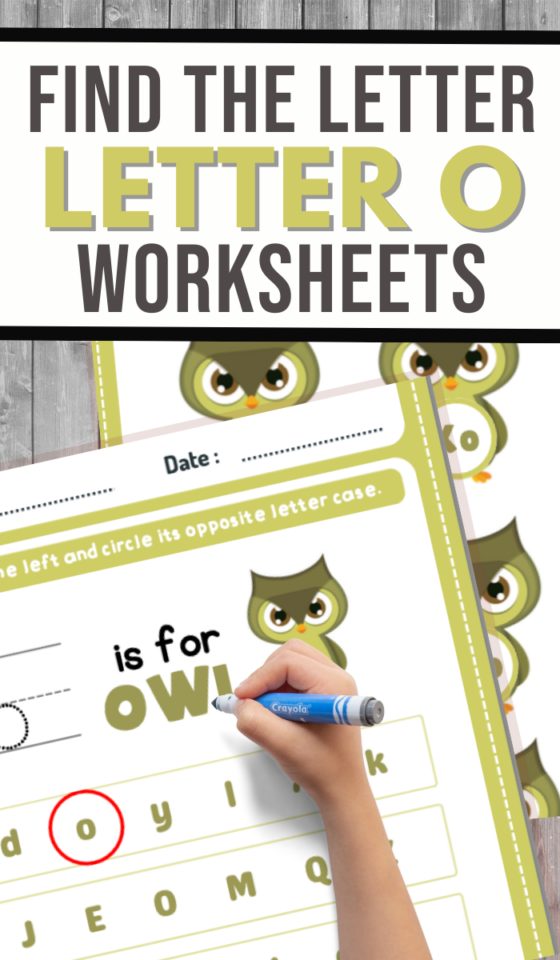 Find the Letter O is for Owl Worksheet Pack - 3 Boys and a Dog