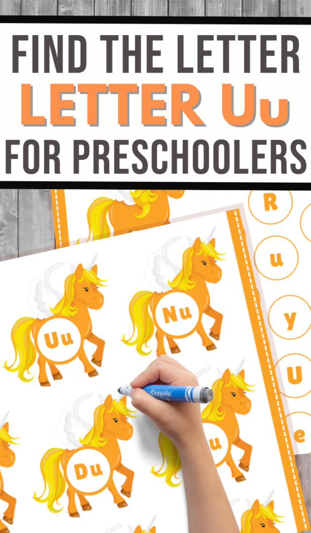Find the Letter U is for Unicorn Worksheet Set - 3 Boys and a Dog