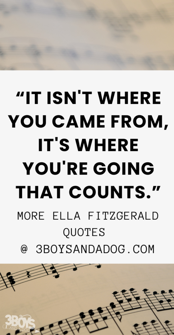 Ella Fitzgerald Famous Quotes