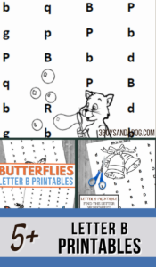 Find the Letter B Worksheets - 3 Boys and a Dog