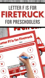 Find the Letter F is for Firetruck Worksheet - 3 Boys and a Dog