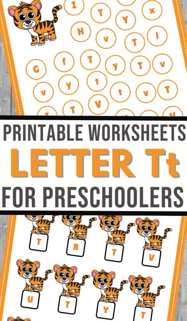 Find the Letter T is for Tiger Worksheet - 3 Boys and a Dog