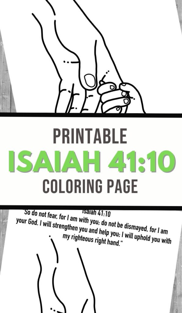 Isaiah 41:10 Coloring Page - 3 Boys and a Dog