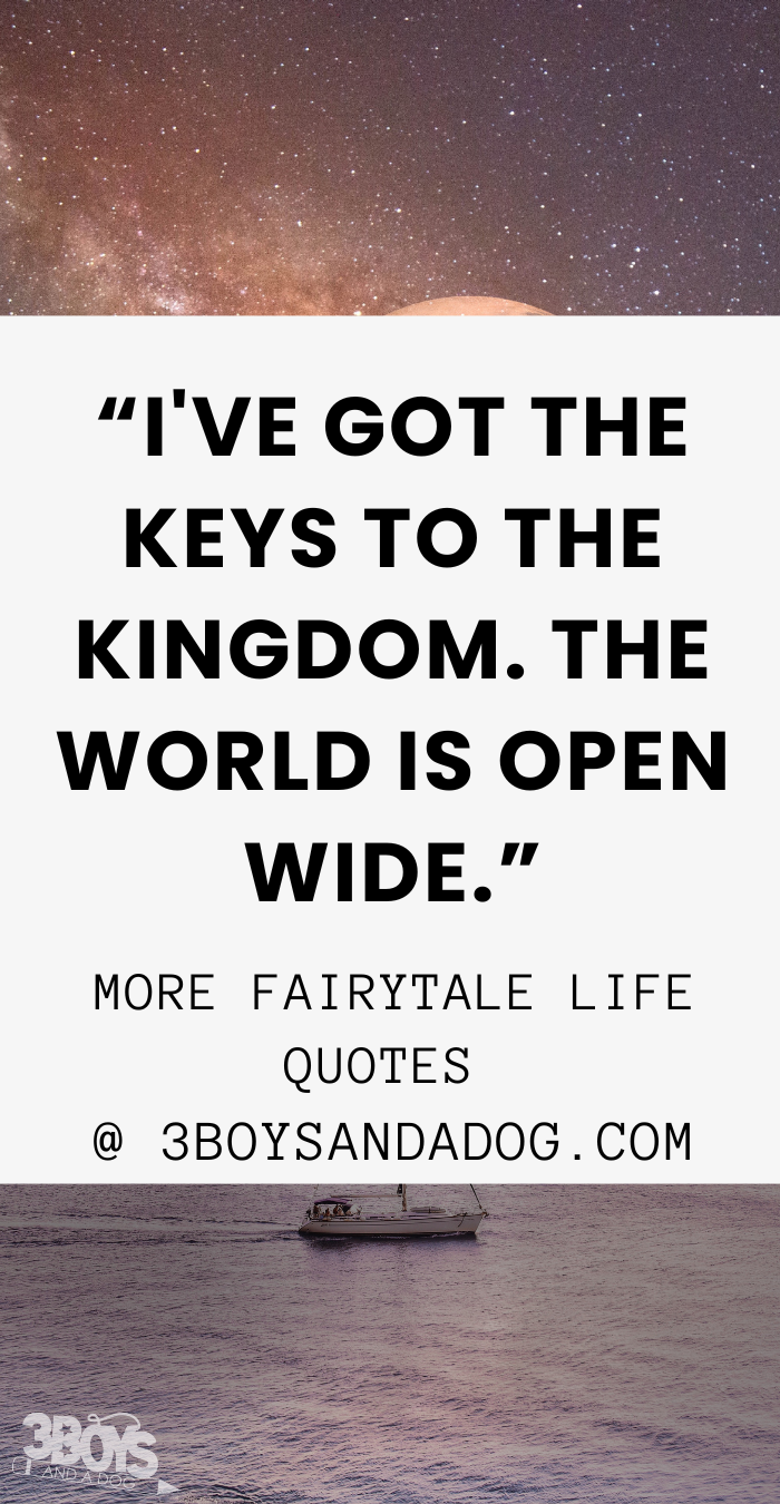 Fairytale Quotes About Life - 3 Boys and a Dog