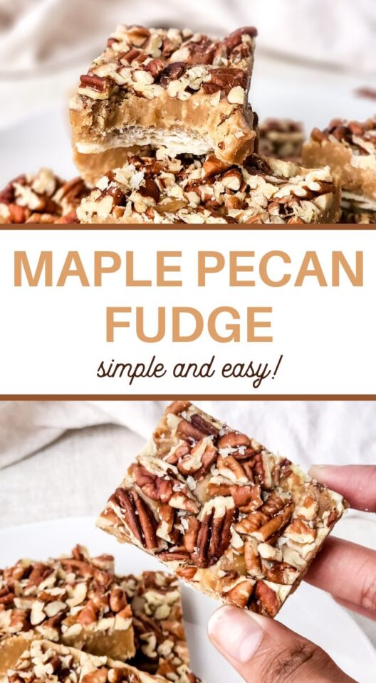 Maple Pecan Fudge Recipe - 3 Boys and a Dog