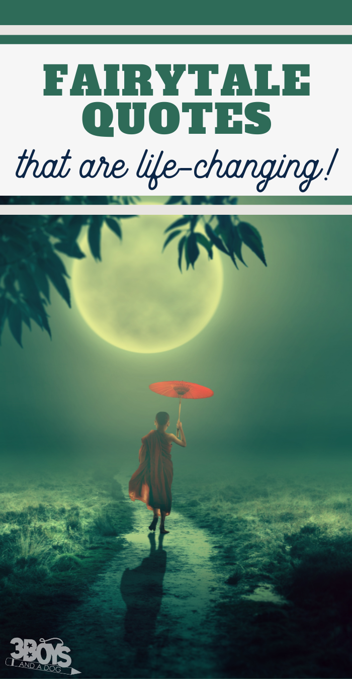 Life-Changing Inspirational Fairytale Quotes - 3 Boys and a Dog