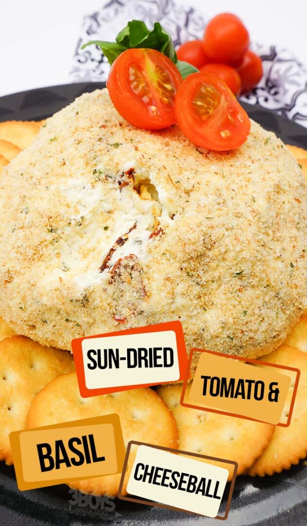 Sun-Dried Tomato and Basil Cheese Ball - 3 Boys and a Dog