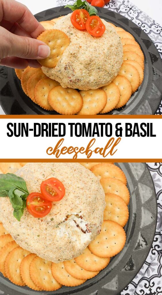 Sun-Dried Tomato and Basil Cheese Ball - 3 Boys and a Dog