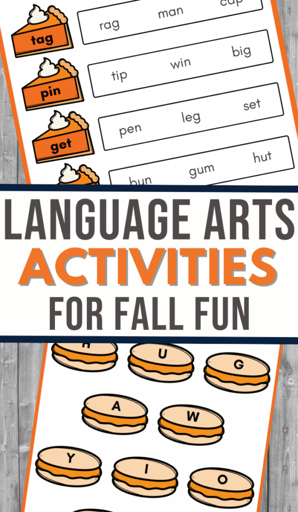 Fall Language Arts Activities for Preschoolers - 3 Boys and a Dog