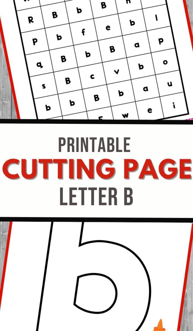 Letter B Cutting Pages - 3 Boys and a Dog