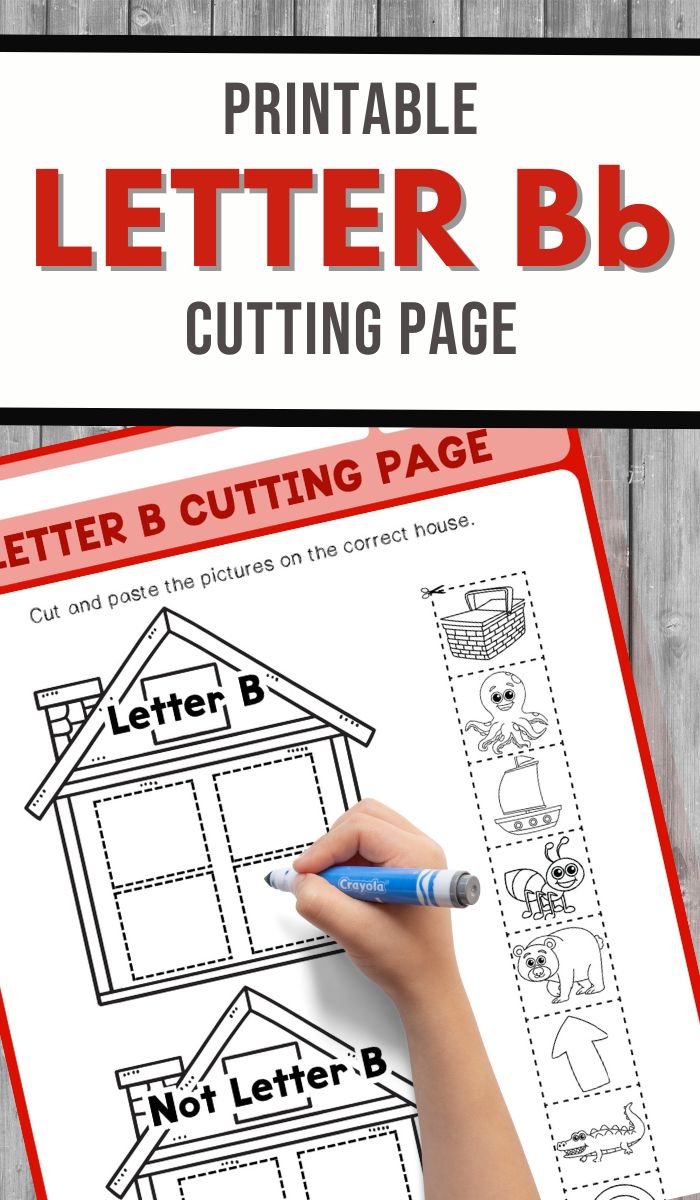 Letter B Cutting Pages - 3 Boys and a Dog