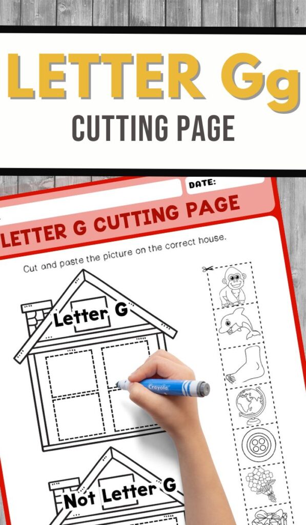 Letter G Cutting Pages - 3 Boys and a Dog