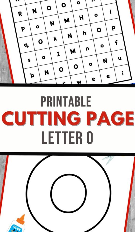 Letter O Scissor Skills Worksheets - 3 Boys and a Dog