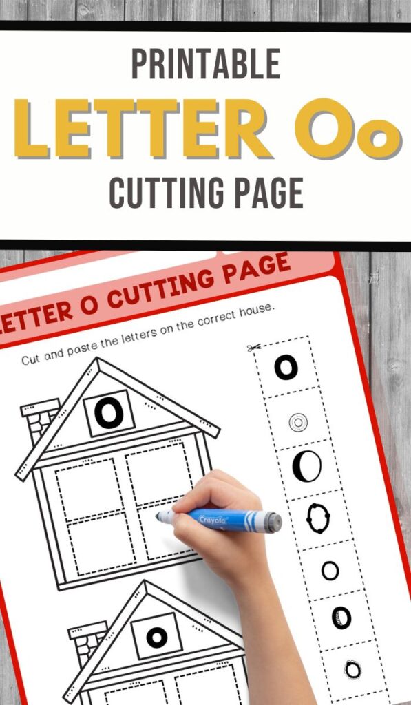 Letter O Scissor Skills Worksheets - 3 Boys and a Dog