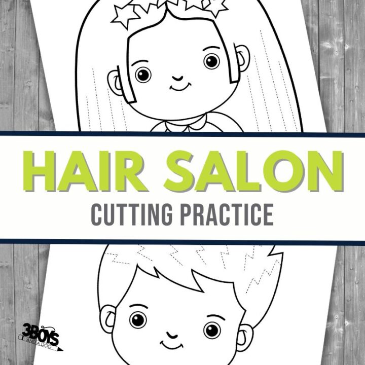Cutting Practice Printables for Preschoolers - 3 Boys and a Dog