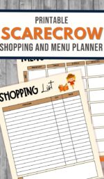 Scarecrow Menu and Shopping List - 3 Boys and a Dog