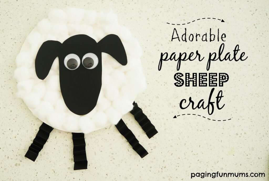 Sheep Crafts for Preschool Children | At The Farm Unit Study