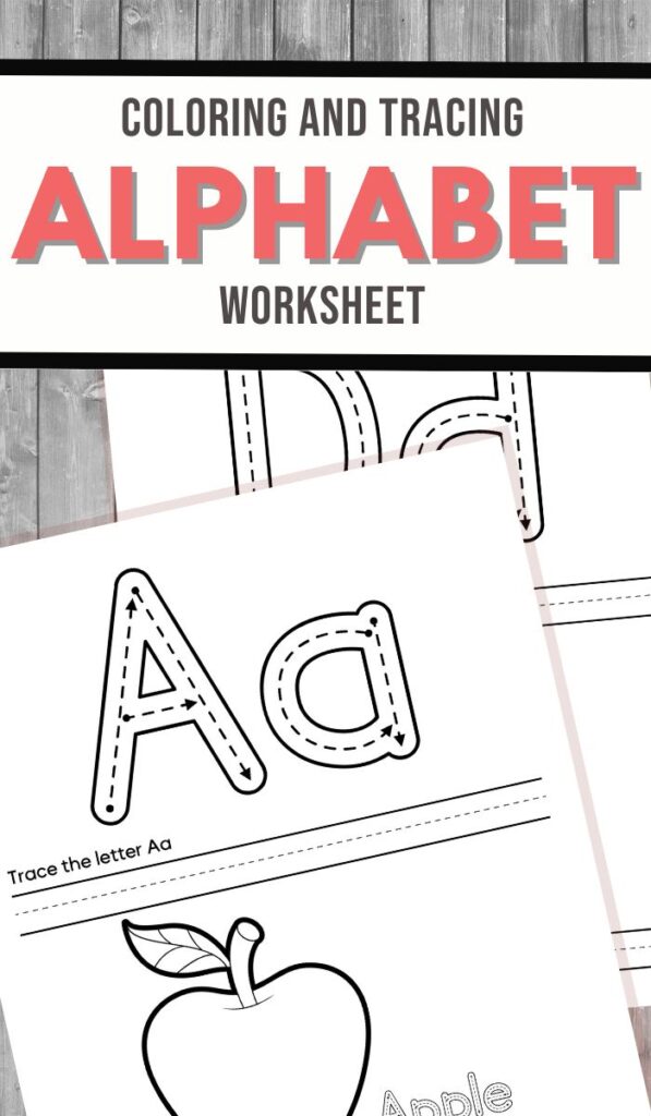 Alphabet Coloring and Tracing Sheets - 3 Boys and a Dog