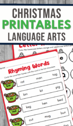 Christmas Language Art Activities for Preschool - 3 Boys and a Dog