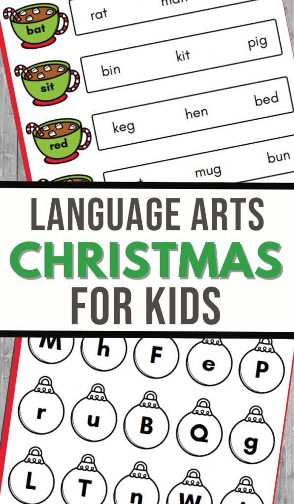 Christmas Language Art Activities for Preschool - 3 Boys and a Dog