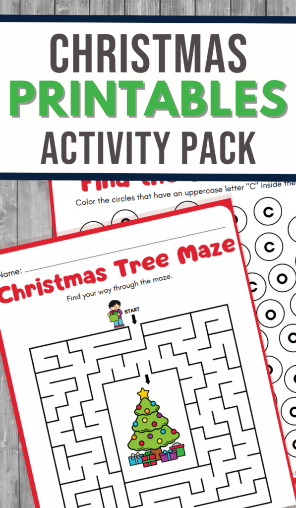 Christmas Preschool Activity Pack - 3 Boys and a Dog