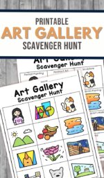 Art Gallery Scavenger Hunt Printable - 3 Boys and a Dog