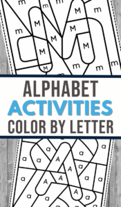 Color By Letter Printables - 3 Boys and a Dog