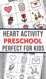 Heart Shape Activity for Preschool - 3 Boys and a Dog