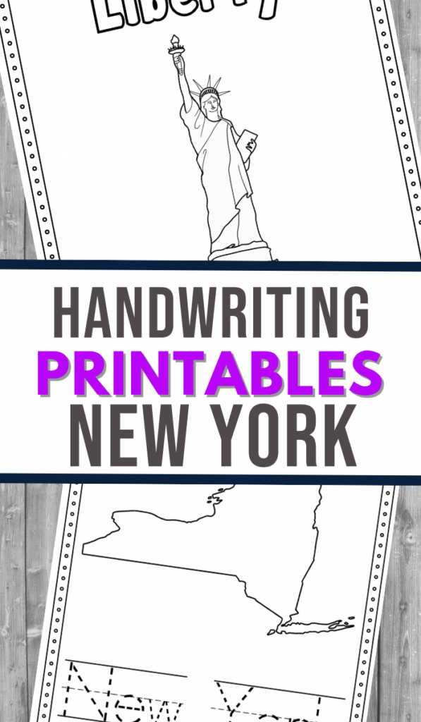 New York Coloring and Handwriting Book - 3 Boys and a Dog