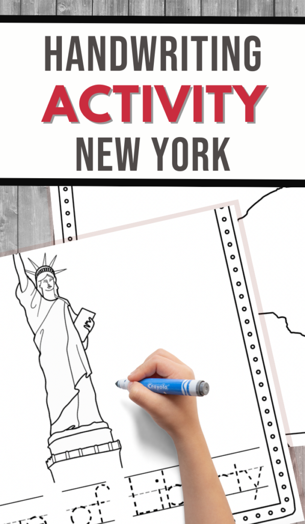 New York Coloring and Handwriting Book - 3 Boys and a Dog