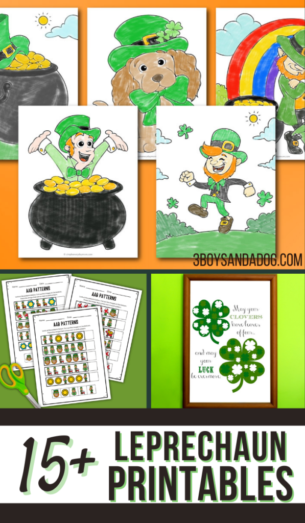 Leprechaun Preschool Printables - 3 Boys and a Dog
