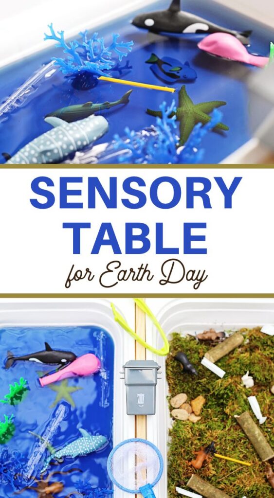 Earth Day Sensory Table - 3 Boys and a Dog