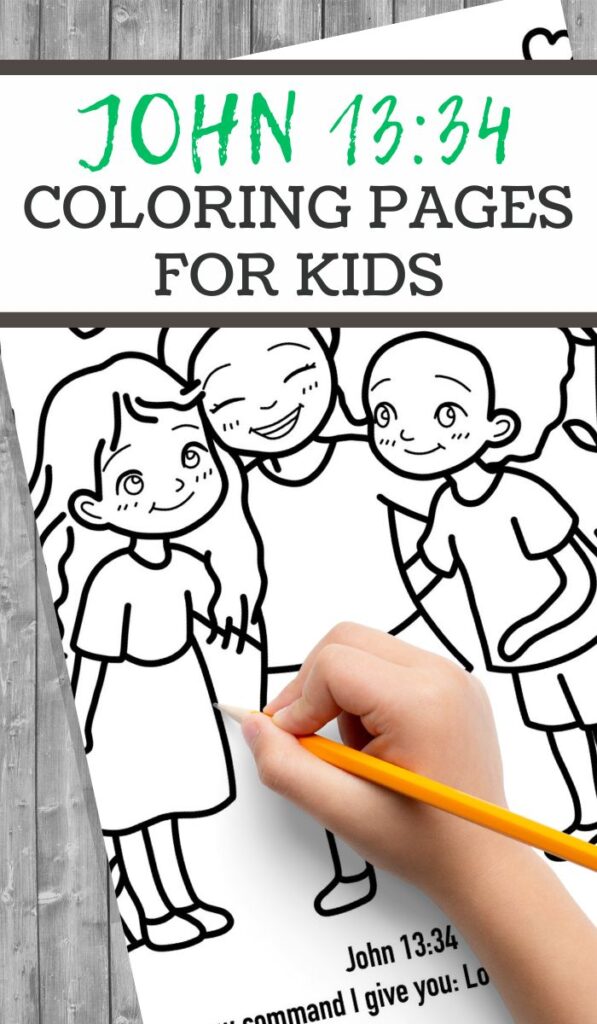 John 13:34 Coloring Pages - 3 Boys and a Dog