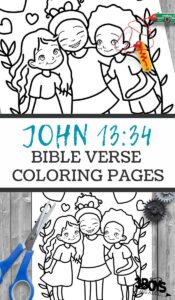 John 13:34 Coloring Pages - 3 Boys and a Dog