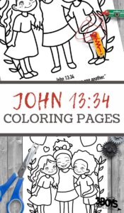 John 13:34 Coloring Pages - 3 Boys and a Dog