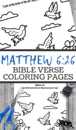 Matthew 6:26 Coloring Pages - 3 Boys and a Dog