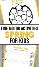 Spring Fine Motor Activities for Preschool - 3 Boys and a Dog