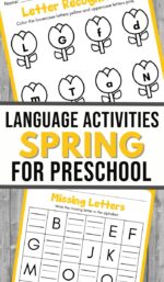 Spring Language Arts Activities for Preschoolers - 3 Boys and a Dog