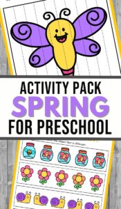 Spring Preschool Activity Pack - 3 Boys and a Dog